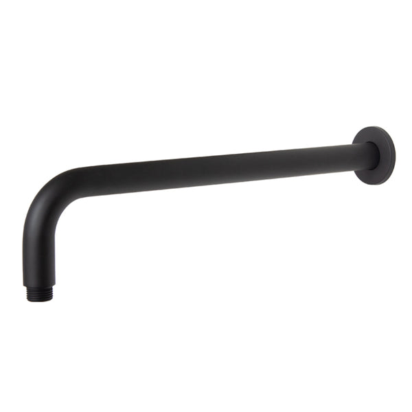 Shower Arm Round Black 400mm – Exclusive Tiles